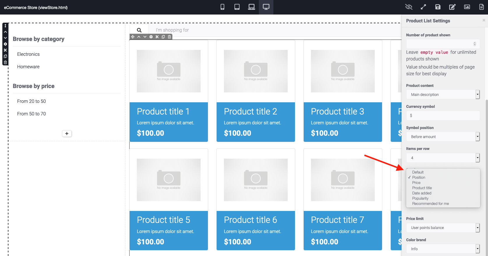 Ways to sort products in your eCommerce store